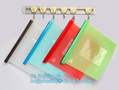 China Airtight Seal Food Storage Container Versatile Reusable Silicone Food Preservation Bag,Custom Logo Zip Lock Reusable Sil for sale