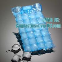 China Custom Printed Disposable Ice Cube Plastic Bag 20 lb Drawstring Freezer Bag LDPE for sale