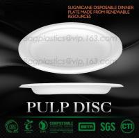 China Compostable Round Dinner Plate 7 9 Inch Biodegradable Sugarcane Eco Friendly Disposable for sale