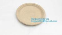 China Biodegradable 5 Compartment Sugarcane Tray 226x140x22mm Compostable Disposable Tableware for sale