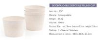 China Biodegradable PLA Compostable Cup with Lid 6oz 175ml Eco Friendly Disposable Tableware for sale