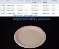 China Biodegradable Compostable Sugarcane Bagasse Plates 900ml Eco Friendly Disposable Tableware for sale