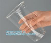 China Eco Friendly Compostable cPLA Plastic Cup 6oz 175ml with Lid and Biodegradable Spoons for sale