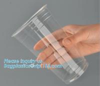 China Eco Friendly Compostable cPLA Plastic Cup 6oz 175ml with Lid and Biodegradable Spoons for sale