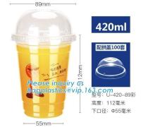China 280ml Eco Friendly Compostable CPLA Plastic Drinking Cup with White Lid 75mm for sale