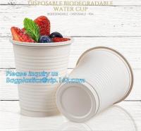 China Biodegradable Cornstarch Disposable Cups 8oz Customizable Eco Friendly Tableware for sale