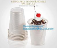 China Biodegradable Cornstarch Disposable Cups 8oz Customizable Eco Friendly Tableware for sale