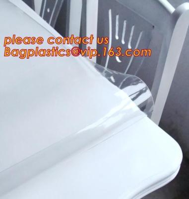 China ECO 0.23mm Multi Sizes Customization Made Soft Glass Transparent Waterproof Oilproof PVC Tablecloths Table Cover TPU EVA for sale