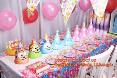China ECO Tablecloth Decoration Kids Favors Napkins Mickey Mouse Plates Baby Shower Cups Supplies, disposable table cover for sale