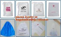 China LDPE HDPE Drawstring Biohazard Waste Garbage Bag 65x50cm 40 Mic for Medical Infectious Waste for sale