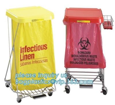 China Heavy Duty Large Yellow Medical Waste Biohazard Hospital, Medical Biohazard Autoclave Bags, Biological And Medical, pac for sale
