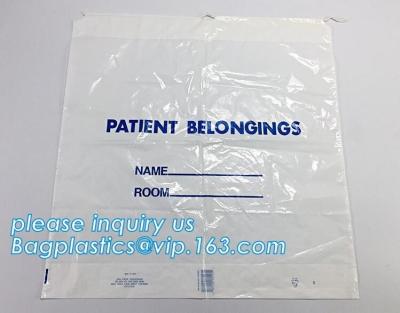 China Biodegradable Manufacturer of Patient Belonging Bag with Rigid Handle OEM Available,Patient Belongings Bag with Drawstri for sale