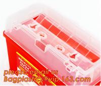 China Disposable Biohazard Sharp Container 5 Quart PP Waste Bin for Hospital Syringes for sale