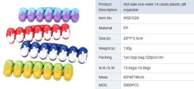 China A week multi-function Safly 7case pill container, A week multi-function cabinet shape pill container 4 times daily for sale