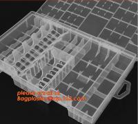 China PP Plastic Adjustable Storage Box for Electronic Components 200x150x100mm Organizer Case for sale