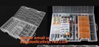 China PP Plastic Adjustable Storage Box for Electronic Components 200x150x100mm Organizer Case for sale