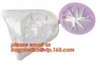 China Biodegradable Disposable Emesis Bag with Rigid Plastic Ring 165.1x381mm for sale