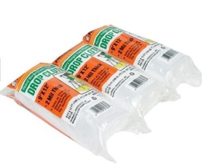 China make to order painter drop dust sheet,dust proof transparent dust sheet cover made in china, transparent plastic cover s for sale