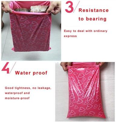 China Tear Resistant Custom Unique Design Pe/Poly Ethylene Heavy Duty Poly Mailer Bag With Die-cut Handle, Mailers Self-Sealin for sale