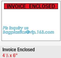 China Custom Self Adhesive Packing List Envelope Pouch 30-80 Micron Document Enclosed for sale