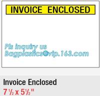 China Custom Self Adhesive Packing List Envelope Pouch 30-80 Micron Document Enclosed for sale