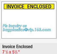 China Custom Self Adhesive Packing List Envelope Pouch 30-80 Micron Document Enclosed for sale