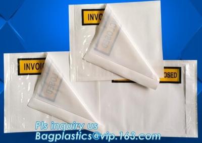 China Clear Adhesive Back, Packing List / Shipping Label Envelope Pouches, seal envelope courier bag express custom mailing ba for sale