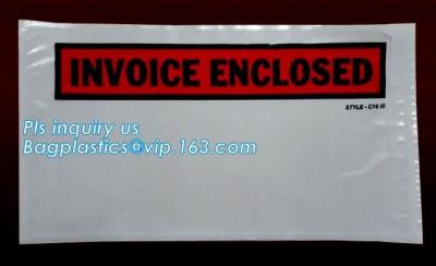 China TNT DHL shipping packing list document envelopes, packing list padded envelope, tamper proof express use plastic packing for sale