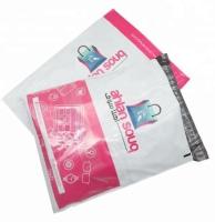 China Eco Friendly Custom Printed Pink Postal Poly Mailer Envelopes Biodegradable Compostable Corn Starch 50 Micron for sale