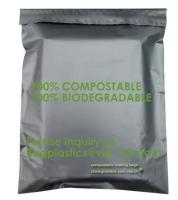 China Cornstarch Biodegradable Compostable Courier Mailing Bag 30 Micron Custom Logo for sale