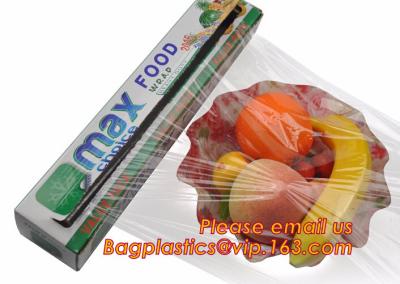 China Eco friendly non toxical soft pe pvc food cling wrap on sale, 100% pure raw material plastic pe pvc environmental food for sale