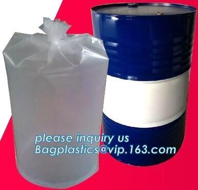 China protective lining, Plastic Drum Cap Sheets, Barrels liner, bucket liner, pail liner, LDPE Lay Flat Poly Bags Flat Drum L for sale