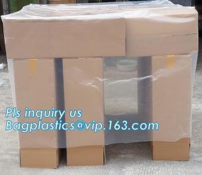 China Plastic Pallet Cover Suppliers Printable Polyethylene Pallet Cover Bags, easy cleaning waterproof pallet cover, BAGPLAST for sale