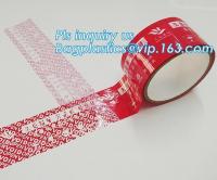 China Tamper Evident Security Void Packaging Tape 48mm x 100m BOPP for sale