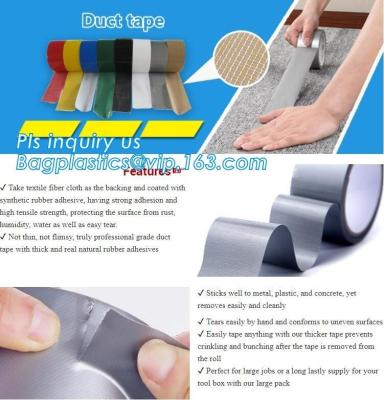 China Heavy duty protection 70 mesh silver cloth duct tape for duct wrapping250mic 2"x30 yards white double sided Carpet tape, for sale
