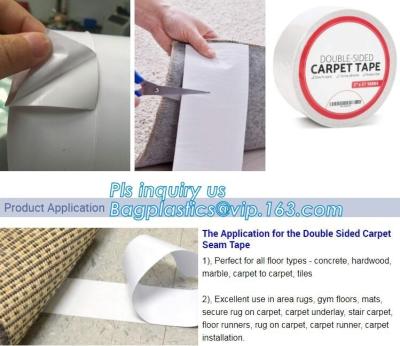 China Double sided carpet fixing tape,cloth self adhesive carpet binding tape carpet seaming tape,Rubber Adhesive Double Side for sale