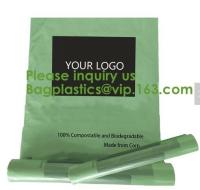 China 100% Biodegradable Compostable Trash Bags 13 Gallon 0.05mm Thick T-Shirt Shopping Bags for sale