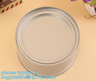China 100ml pet clear plastic can,fruit candy tin container jars with aluminum lid,1 gallon clear paint can size bagease pack for sale