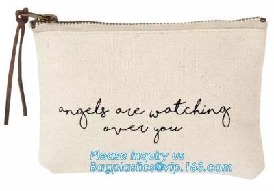 China Professional Cosmetic Bag Canvas Zipper Pouch Wholesale, Private Label Makeup Bag, Canvas Bag with Zipper bagplastics for sale