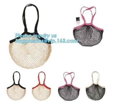 China high quality reusable Cotton Mesh Net bag Shopping Tote Bag for foods and vegetable,Extra lightweight cotton net mesh ba for sale