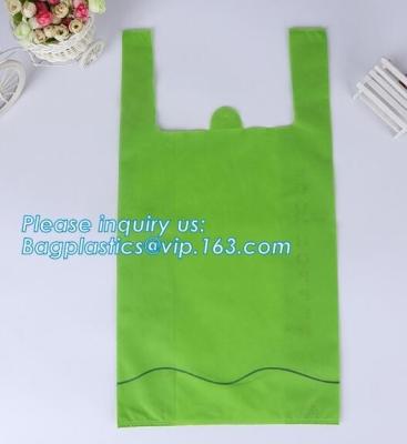 China Factory recyclable laminated non woven bag big size shopping with heat transfer printing pp non woven fabric carry bag for sale