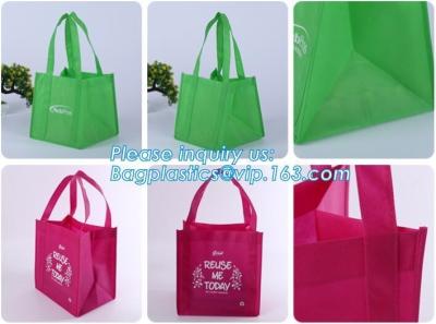 China High Quality Custom Printing Recyclable Laminated PP Non Woven Bag, Customized LOGO print recycled foldable non woven ba for sale