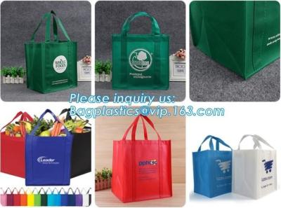 China High Quality Custom Printing Recyclable Laminated PP Non Woven Bag, Customized LOGO print recycled foldable non woven ba for sale