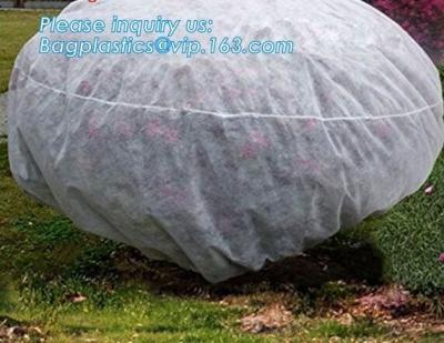 China pp material woven fabric in tubular roll with black colour for agricultural mulch film, Biodegradable pp spunbond nonwov for sale