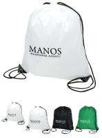 China Custom Eco-Friendly Waterproof Polyester Drawstring Bag 190D 210D 420D for Shopping Travel for sale
