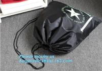 China Foldable Ball Shopping Bag 190T Polyester Reusable Drawstring Bag 54x40x40cm for sale