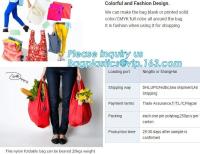 China Foldable Reusable Shopping Bag 210D Polyester Drawstring Backpack 54x40x40cm for sale