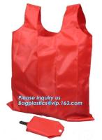 China Foldable Reusable Shopping Bag 210D Polyester Drawstring Backpack 54x40x40cm for sale