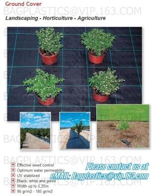 China PP ground cover,weed barrier Fabrics, weed mat in strawberry garden, Agricultural weed control pp woven grass mat, 70gsm for sale