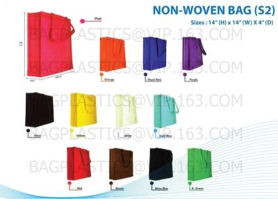 China pp nonwoven bag, promotional recycled glossy laminated pp nonwoven shopping bag, Foldable Nonwoven Bag, nonwoven tote sh for sale